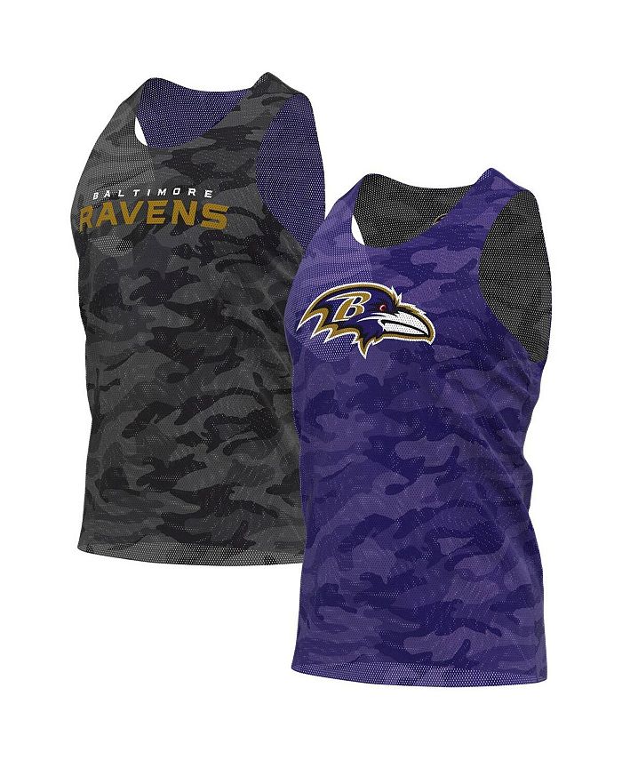 FOCO Men's Black and Gray Baltimore Ravens Reversible Mesh Tank Top ...