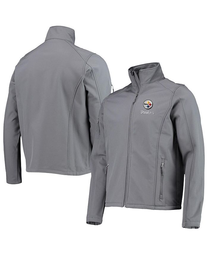 Dunbrooke Men's Charcoal Pittsburgh Steelers Sonoma Softshell Full-Zip ...