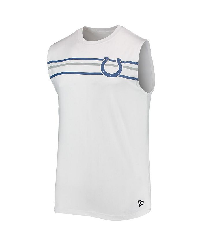 New Era Men's White Indianapolis Colts Brushed Sleeveless Tank Top - Macy's