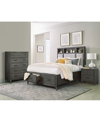 Furniture Mossbrook 3pc Bedroom Set (King Bed, Chest & Nightstand) - Macy's