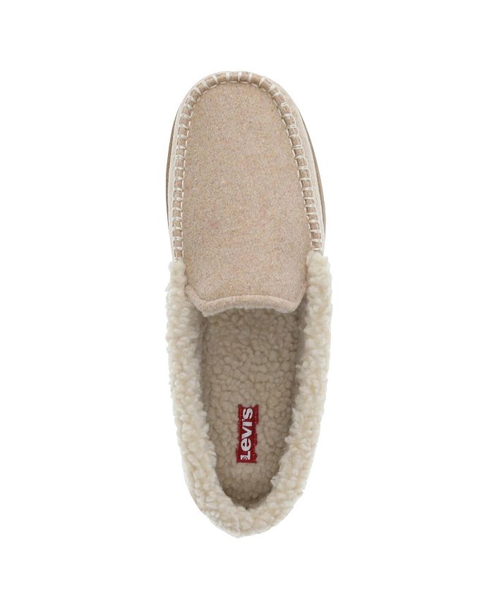 Levi's Men's Roger Memory Foam Sherpa Venetian Slippers - Macy's