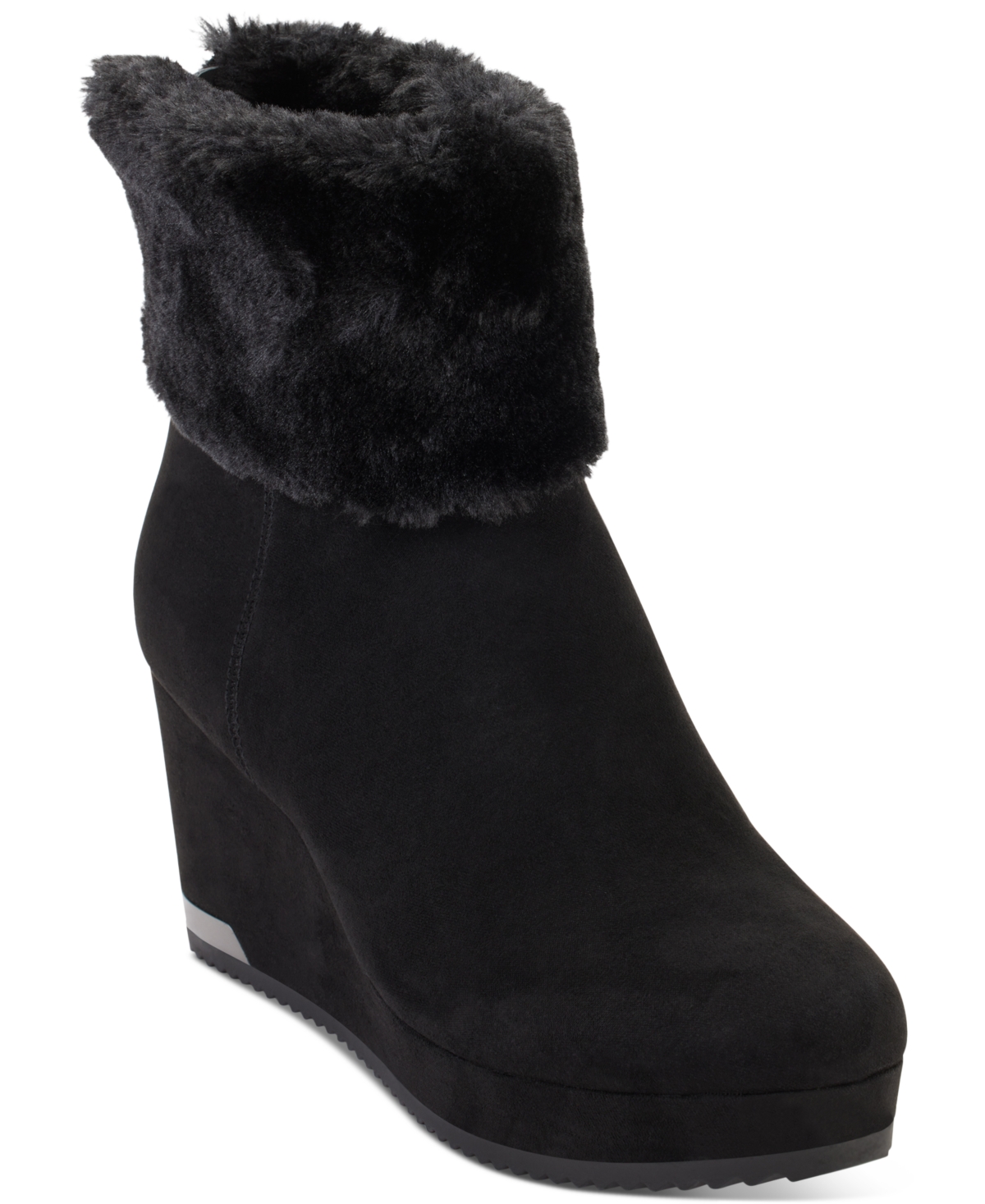 Click here for Dkny Womens Nadra Wedge Booties - Black Suede prices
