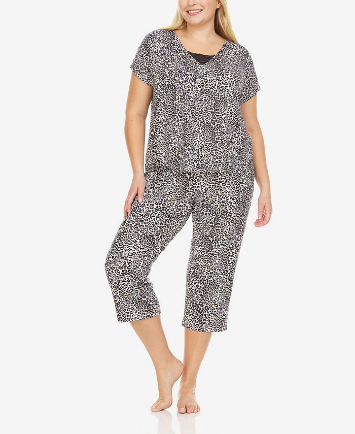 Flora by Flora Nikrooz Plus Size Tiffany Knit 2 Piece Pajama Set ...