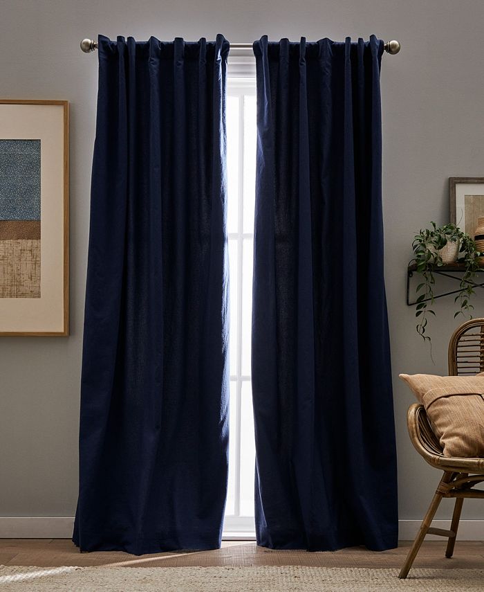Peri Home Sanctuary Back Tab Lined 2-Piece Curtain Panel Set, 50" x 108 ...