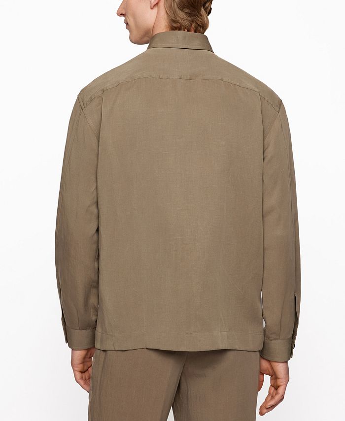 Hugo Boss Men's Relaxed-Fit Overshirt - Macy's