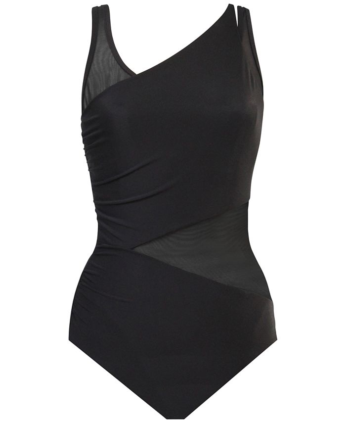 Miraclesuit Illusionist Azura Allover-Slimming One-Piece Swimsuit - Macy's