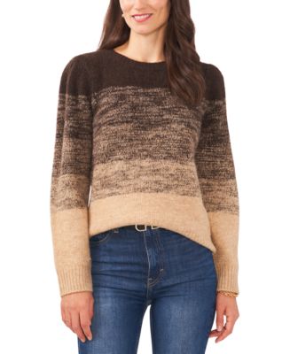 Vince Camuto Women's Mohair Gradation Crew Sweater - Macy's