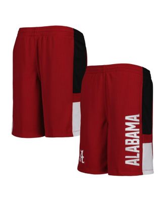 Big Boys Crimson Alabama Crimson Tide Lateral Mesh Performance Shorts ...