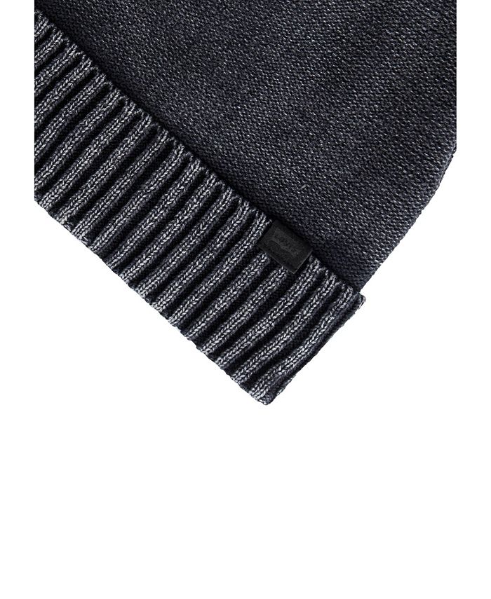 Levi's Men's Acid Washed Cuffed Beanie with Fleece Lining & Reviews ...