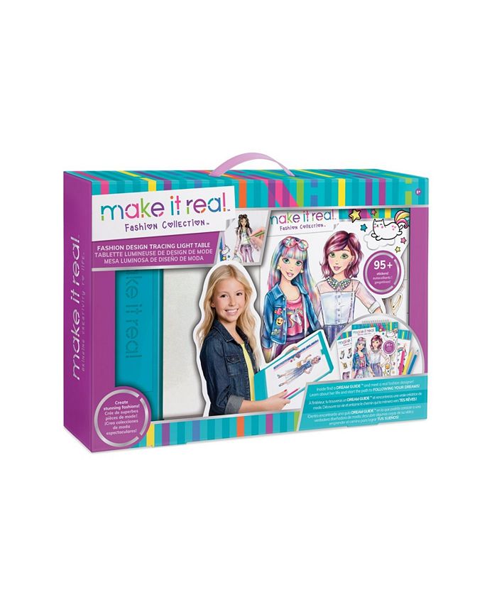 Make It Real Fashion Design 8 Piece Mega Set with Light Table Set - Macy's