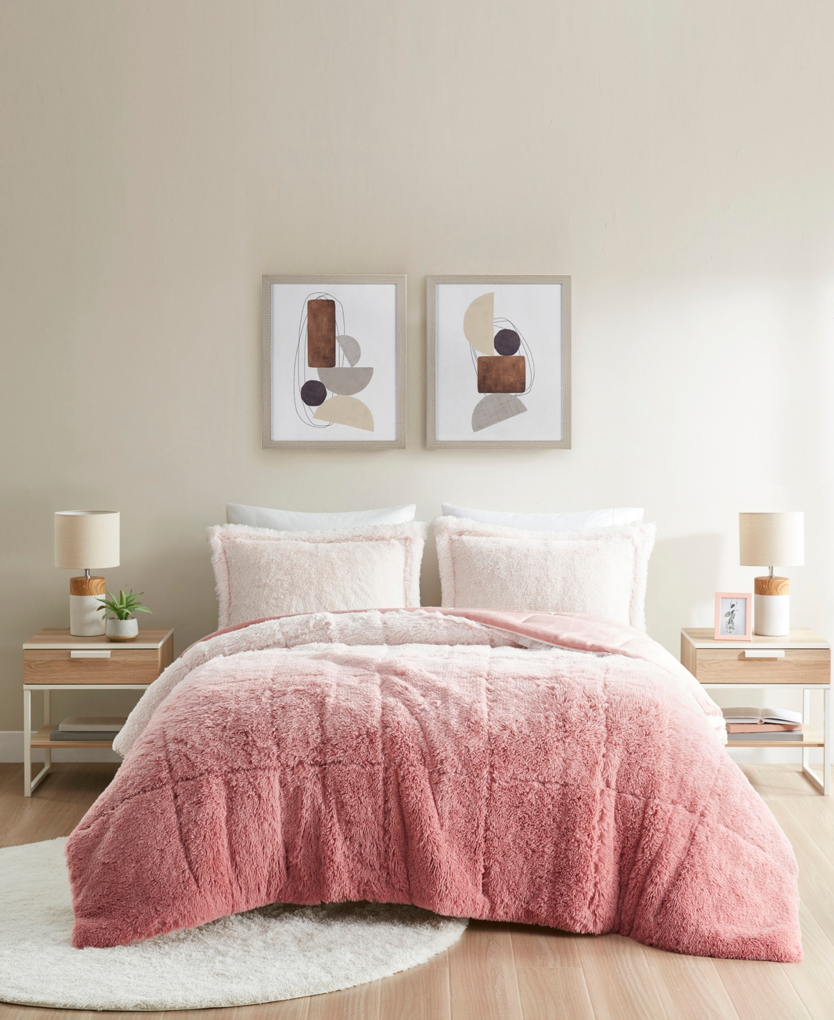 Click here for Intelligent Design Brielle Ombre Shaggy Faux Fur 3... prices
