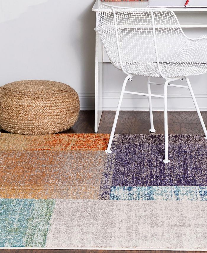 Bayshore Home Splash SPL-08 4' x 6' Area Rug - Macy's