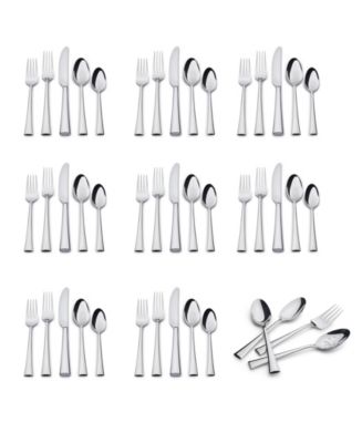 Chefs Studio 18/10 Stainless Steel 44 Piece Flatware Set, Service for 8 ...