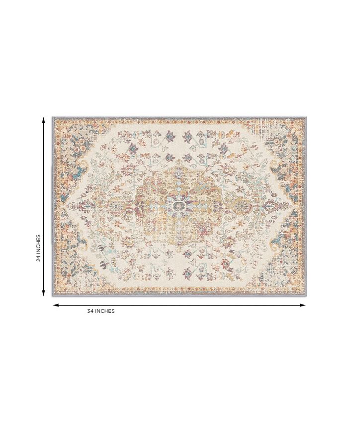 GelPro Nevermove Retro Taryn Kitchen Rug, 24" x 34" - Macy's