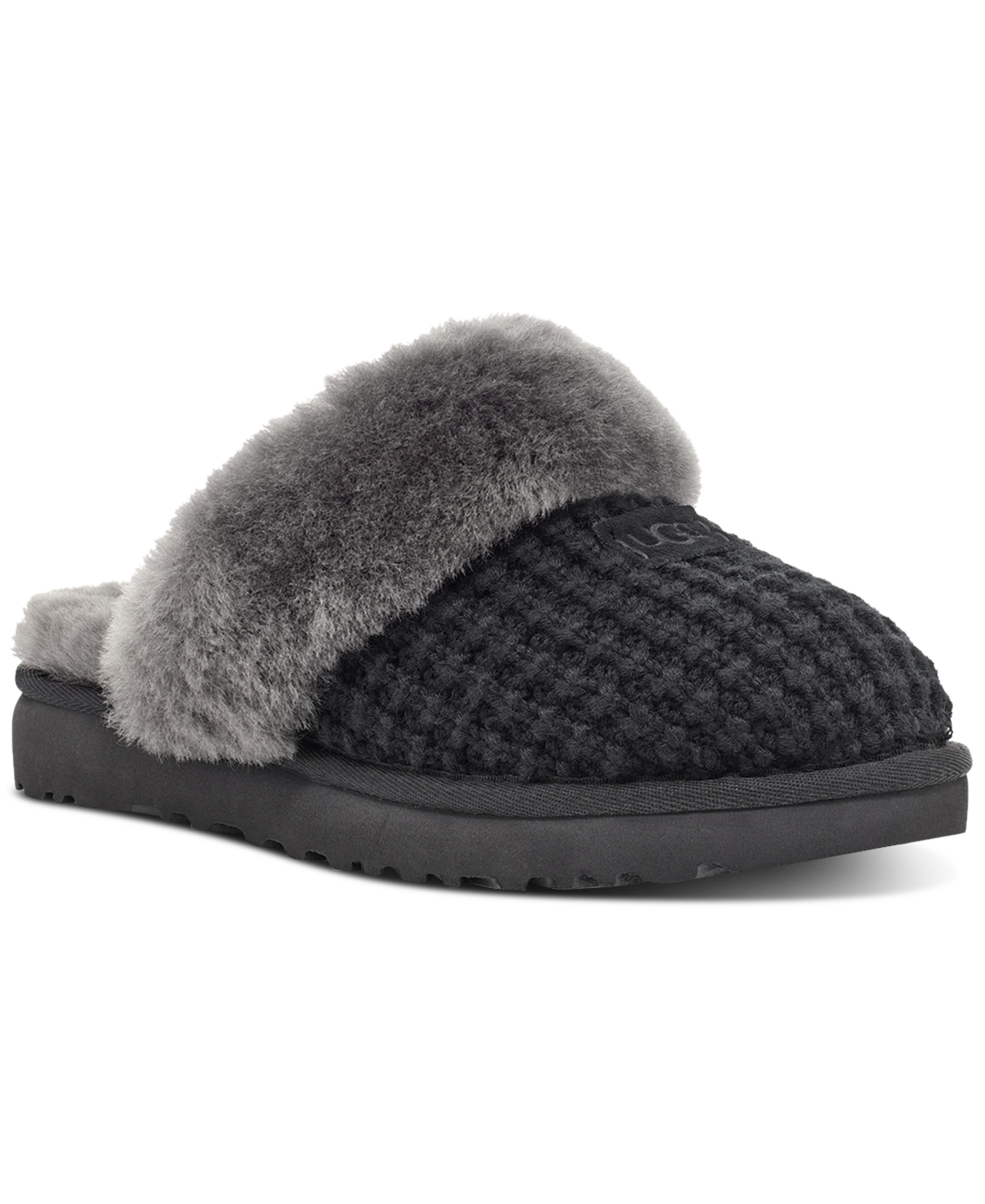 Click here for Ugg Womens Cozy Faux-Shearling Slippers - Black prices