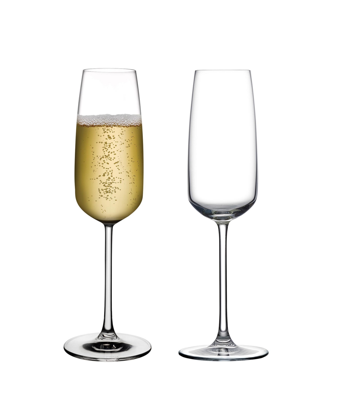 Click here for Nude Glass Mirage Champagne Glasses  Set of 2 - Cl... prices