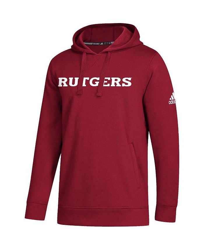 adidas Men's Scarlet Rutgers Scarlet Knights Locker Wordmark Pullover ...