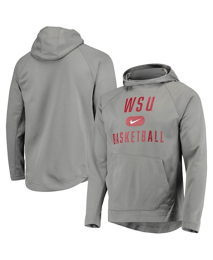 Nike Men's Charcoal Washington State Cougars Spotlight Performance Raglan Pullover Hoodie - Macy's