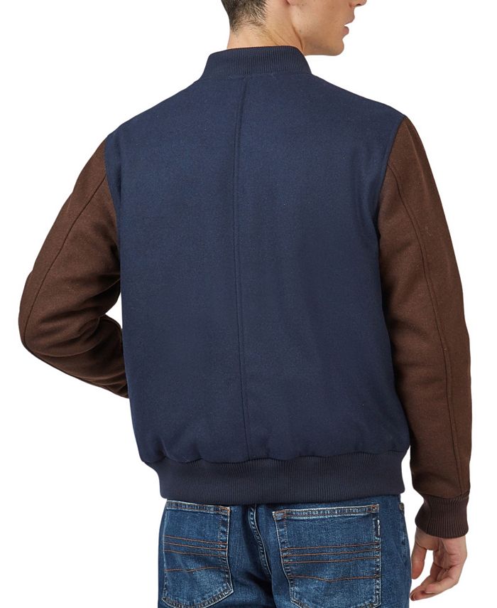 Ben Sherman Men's Colorblocked Wool Bomber Jacket - Macy's