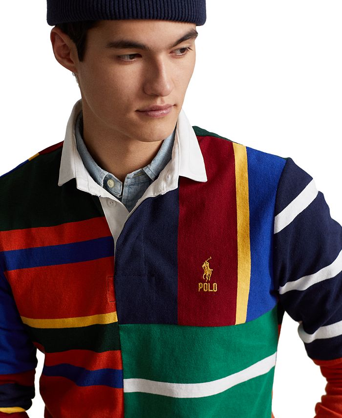 Polo Ralph Lauren Men's Classic-Fit Patchwork Rugby Shirt & Reviews ...