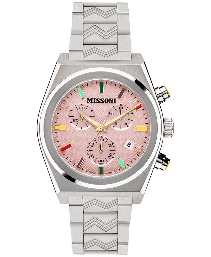 Missoni Women's Swiss Chronograph 331 Stainless Steel Bracelet Watch ...