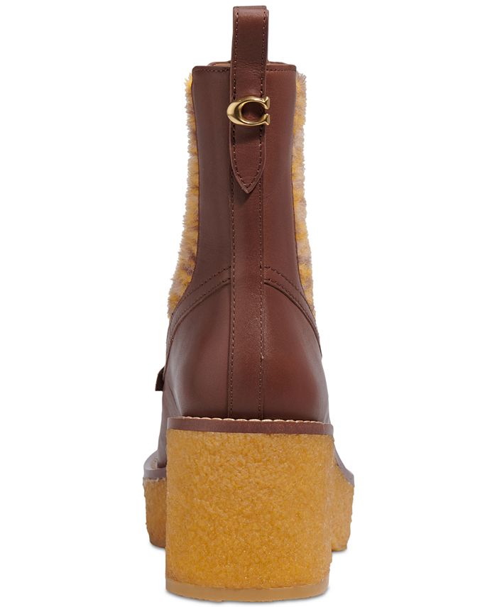 COACH Women's Delaney Platform Gum-Sole Chelsea Booties - Macy's