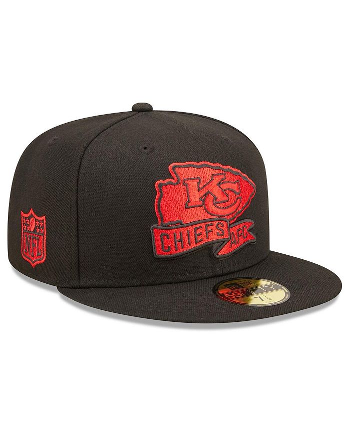 New Era Men's Black Kansas City Chiefs 2022 Sideline 59FIFTY Pop Fitted ...