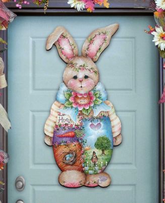 Designocracy Bella Bunny Holiday Door Decor - Macy's