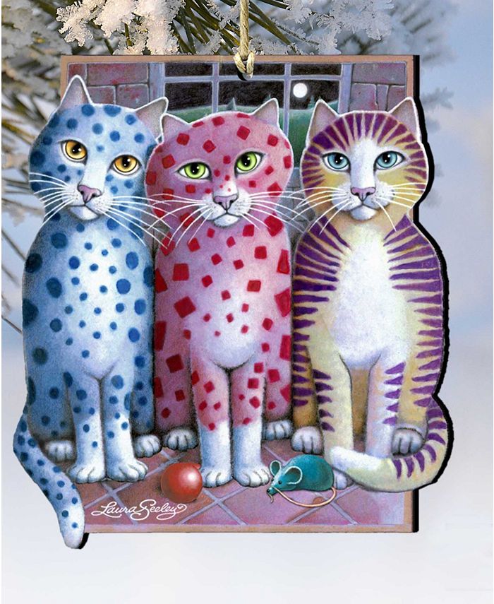 Designocracy Board Meeting Pets Holiday Ornaments, Set of 2 - Macy's