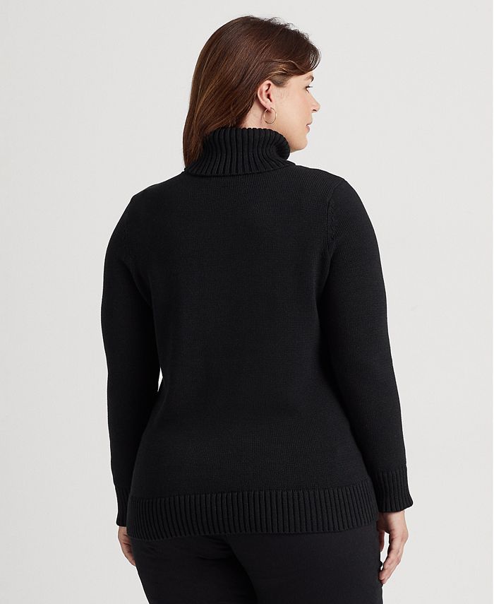 Lauren Ralph Lauren Plus Size Embroidered Elk Turtleneck Sweater & Reviews - Sweaters - Plus ...