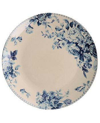 Elama Floral Violet 16 Piece Dinnerware Set, Service for 4 - Macy's