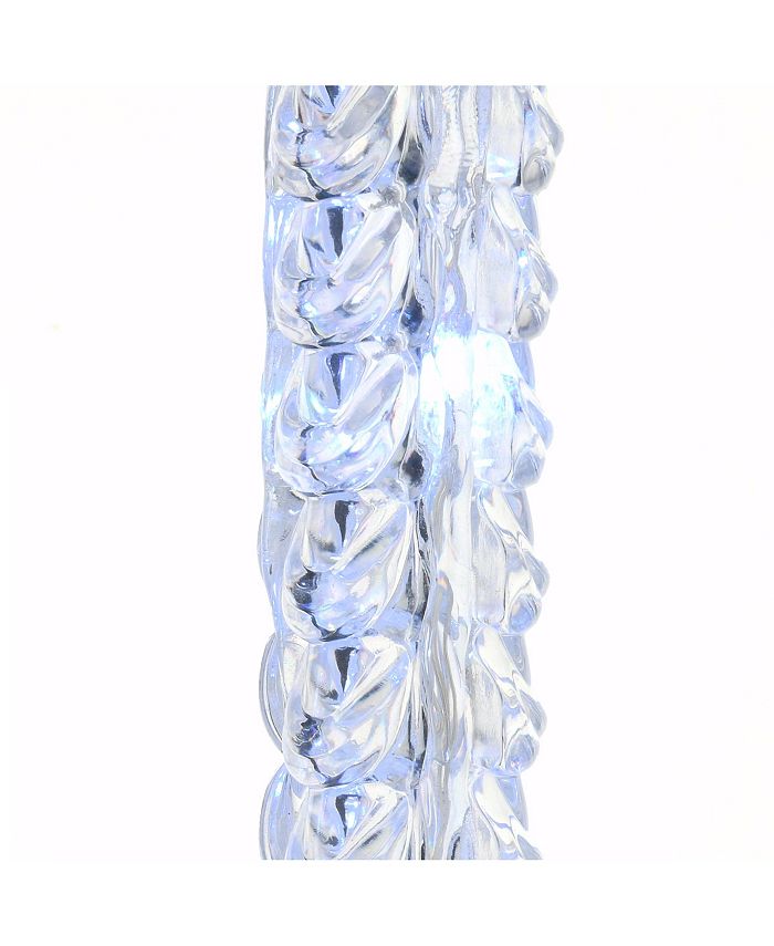National Tree Company Crystal Icicles with LED Lights - Macy's