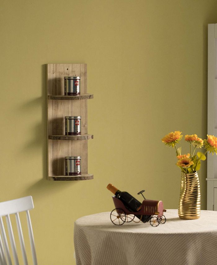 Vintiquewise 3 Sliced Log Shelf Display - Macy's