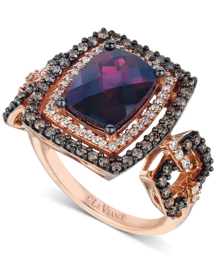 Le Vian Raspberry Rhodolite (2-7/8 ct. t.w.) & Diamond (3/4 ct. t.w ...