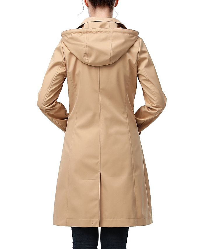 kimi + kai Women's Eeva Water-Resistant Hooded Trench Coat - Macy's