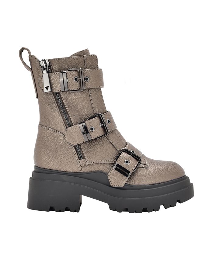 GUESS Women's Valicia Lug Sold Buckle Boots & Reviews - Boots - Shoes ...