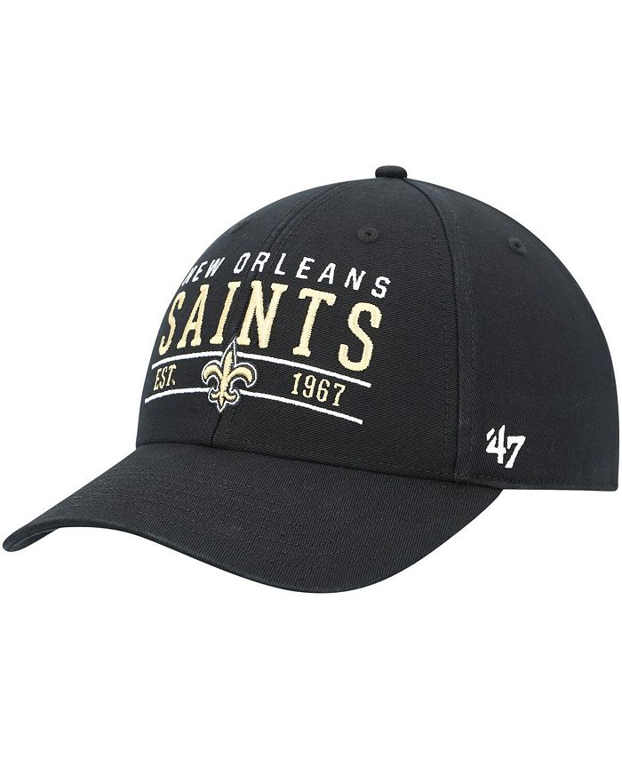 '47 Brand Men's '47 Black New Orleans Saints Centerline MVP Adjustable ...