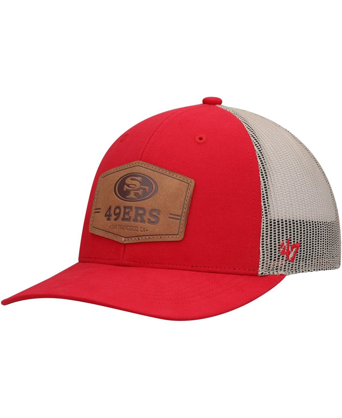 Click here for Mens 47 Scarlet  Natural San Francisco 49ers Rawhi... prices
