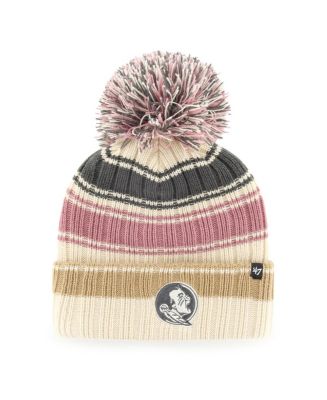 Women's '47 Cream Florida State Seminoles Daphne Cuffed Knit Hat with ...