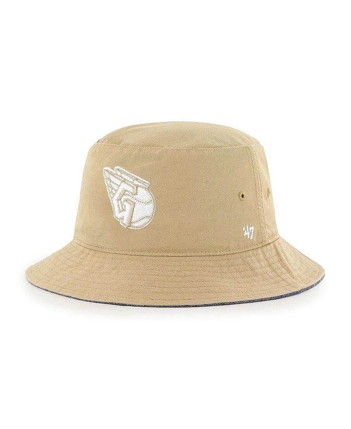 '47 Brand Men's '47 Khaki Cleveland Guardians Chambray Ballpark Bucket ...