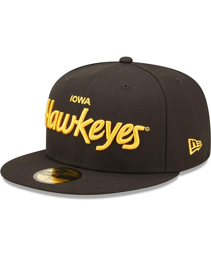 New Era Men's Black Iowa Hawkeyes Griswold 59FIFTY Fitted Hat - Macy's