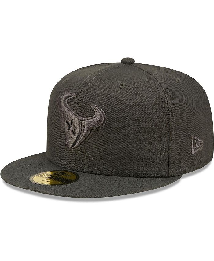 New Era Men's Graphite Houston Texans Color Pack 59FIFTY Fitted Hat ...