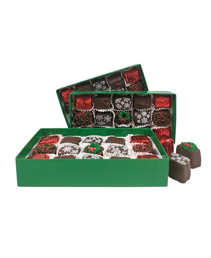 Frango Chocolates CLOSEOUT! Holiday Deco Milk Mint 15 Piece Box of ...