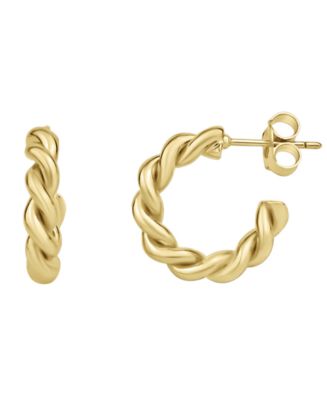 And Now This Twisted C Hoop Earring - Macy's