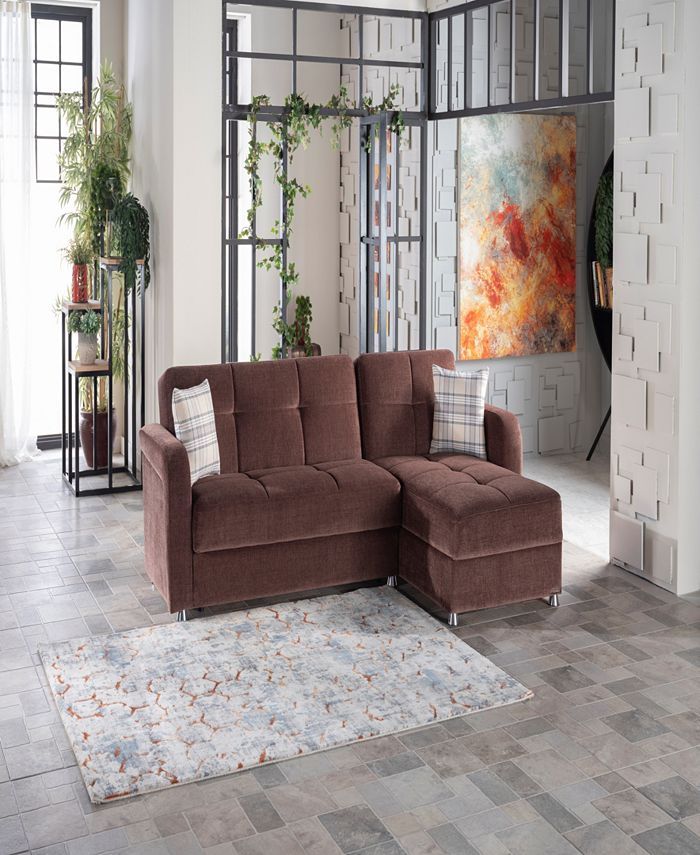 Bellona Vision Sleeper Sectional Sofa with Reversible Chaise - Macy's