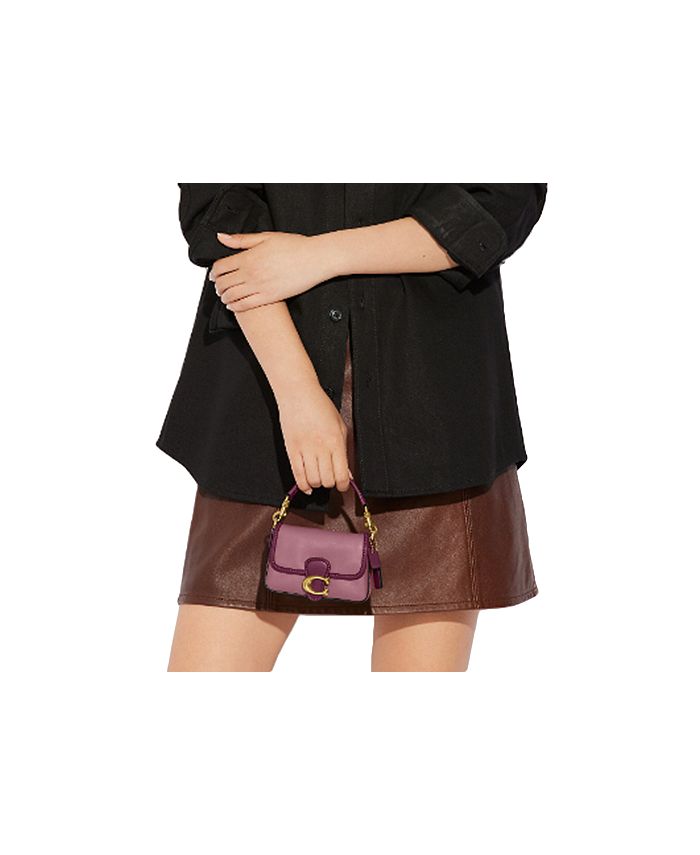 COACH Colorblock Leather Convertible Micro Soft Tabby & Reviews ...