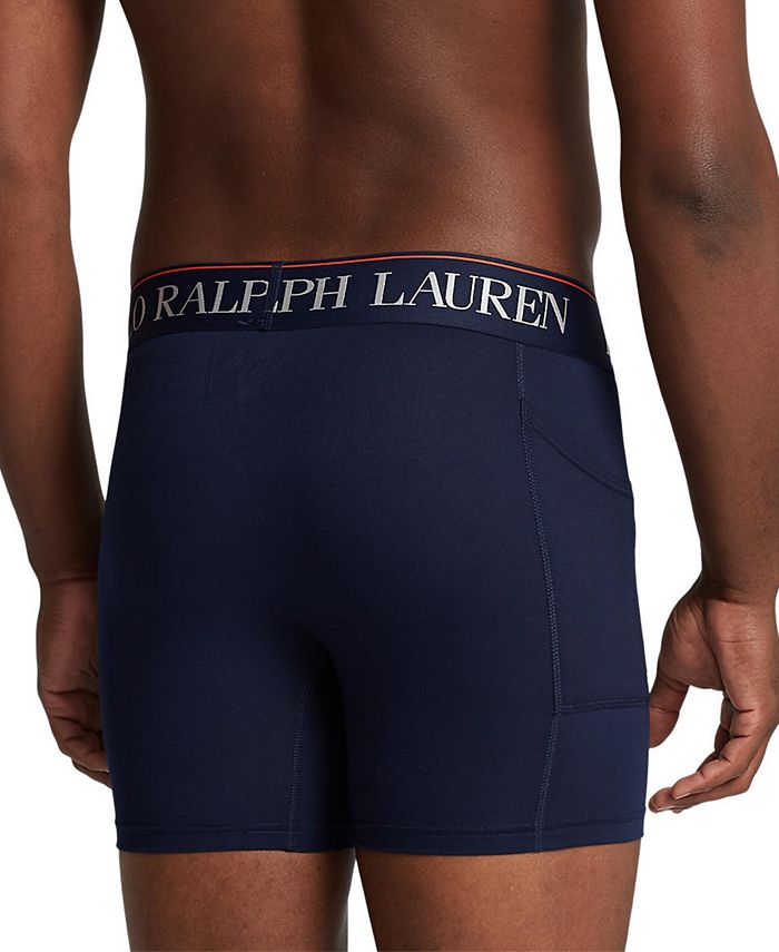Polo Ralph Lauren Men's 4D-Flex Cooling Microfiber Pocket Boxer Brief ...