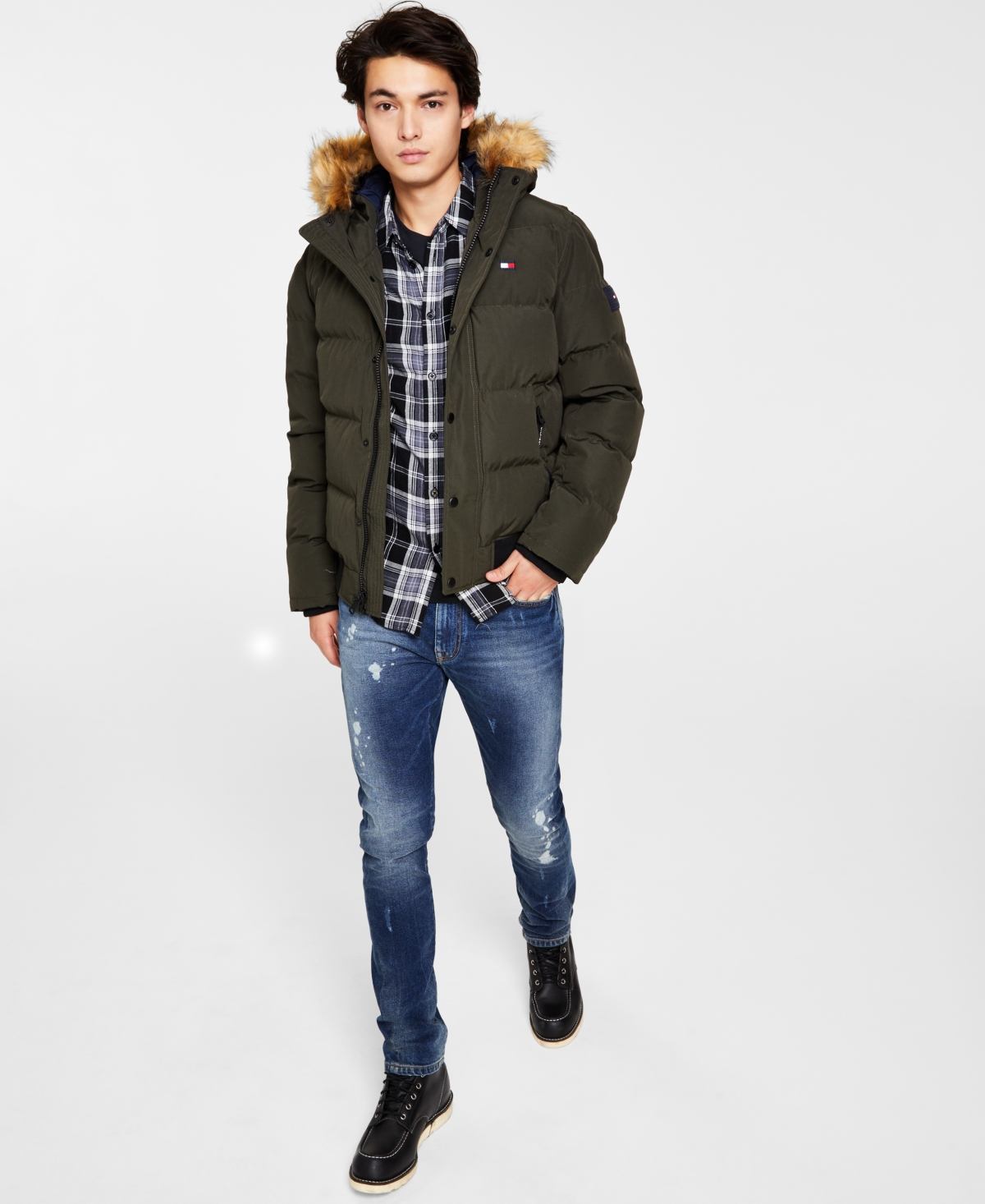 Click here for Tommy Hilfiger Short Snorkel Coat  Created for Mac... prices
