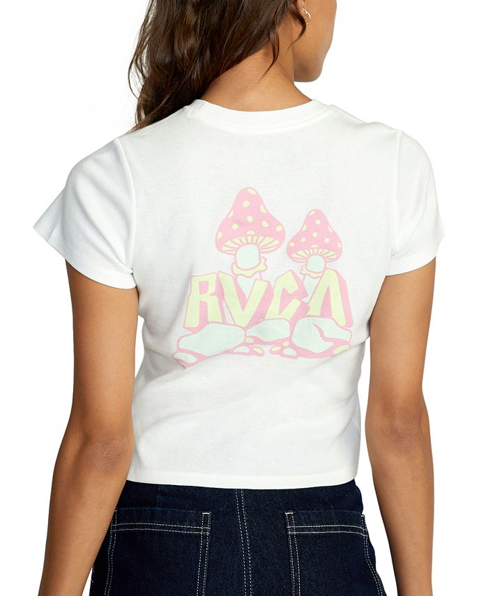 RVCA Juniors' Mycellium Cotton Graphic Cropped T-Shirt - Macy's