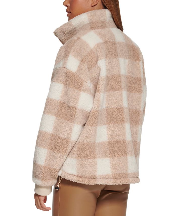 Levi's Women's Sherpa Stand Collar Zip Up Jacket - Macy's